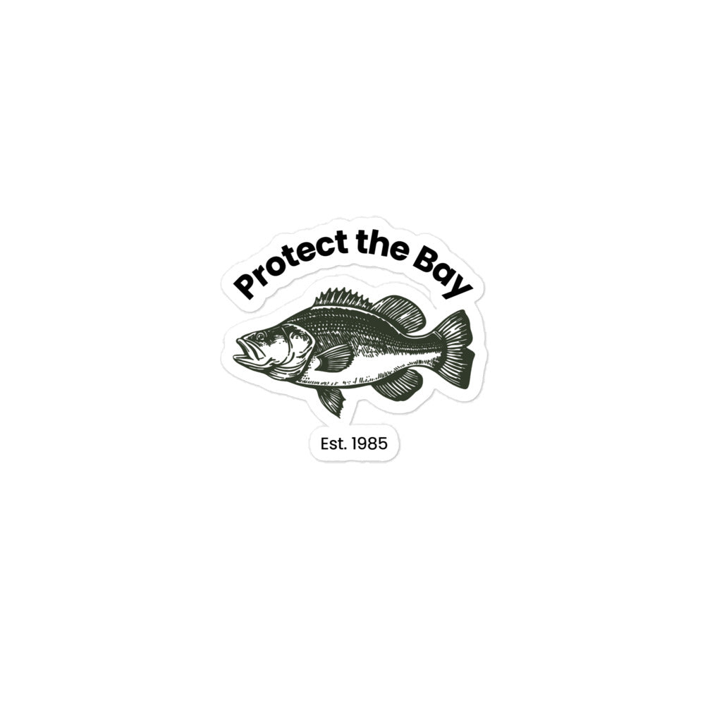 Protect the Bay - Bass Sticker – The Chesapeake Bay Trust