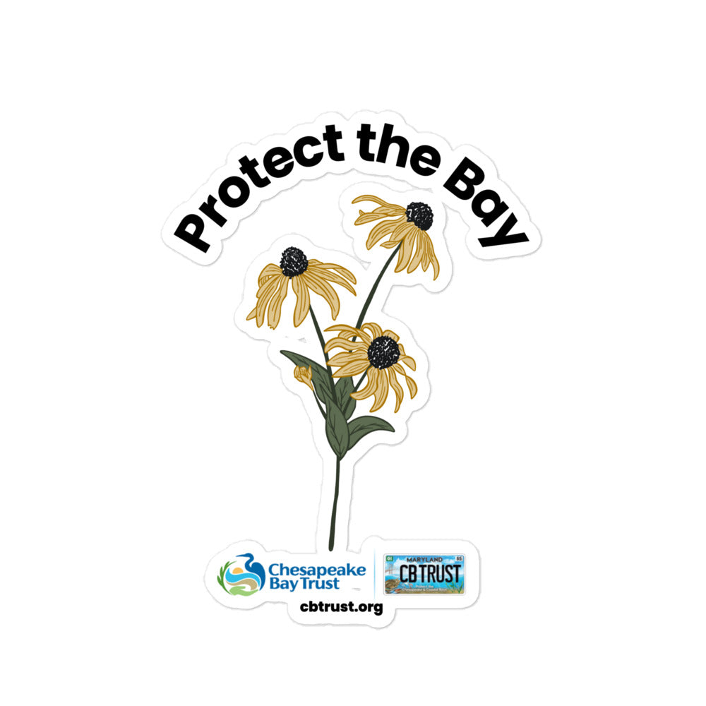 Protect the Bay – Black-Eyed Susan Sticker – The Chesapeake Bay Trust